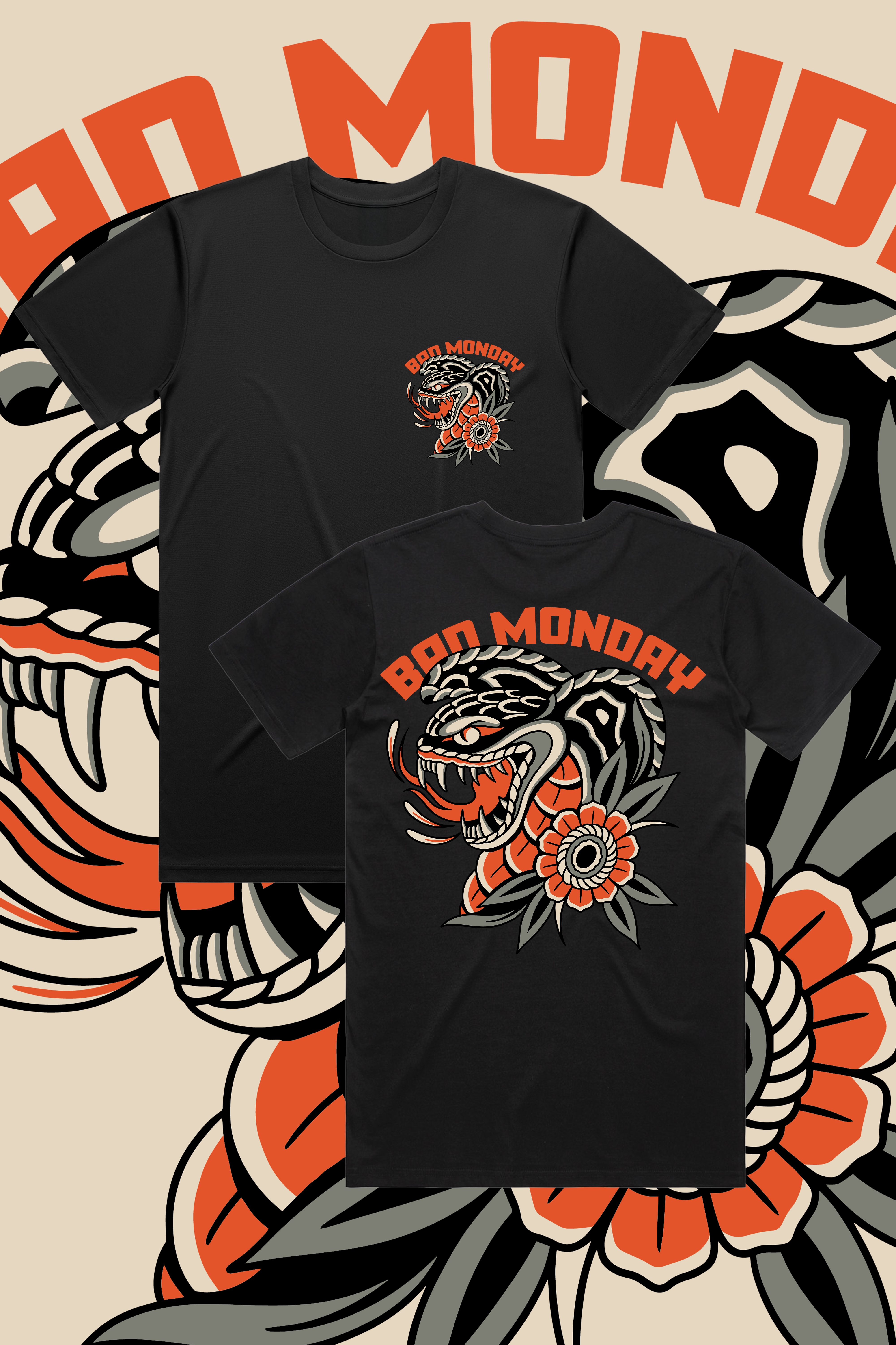 Snake / Standard Tee – Bad Monday Apparel
